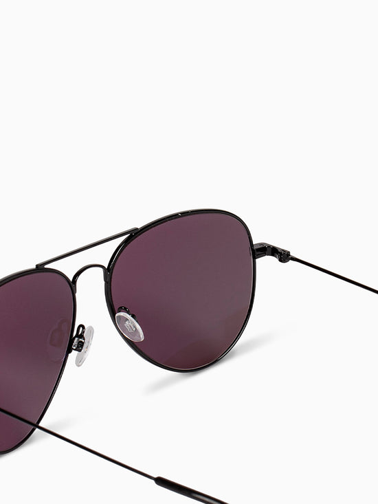 Black, Silver + Gunmetal Aviator Sunglasses | Eyewear | Uncommon James