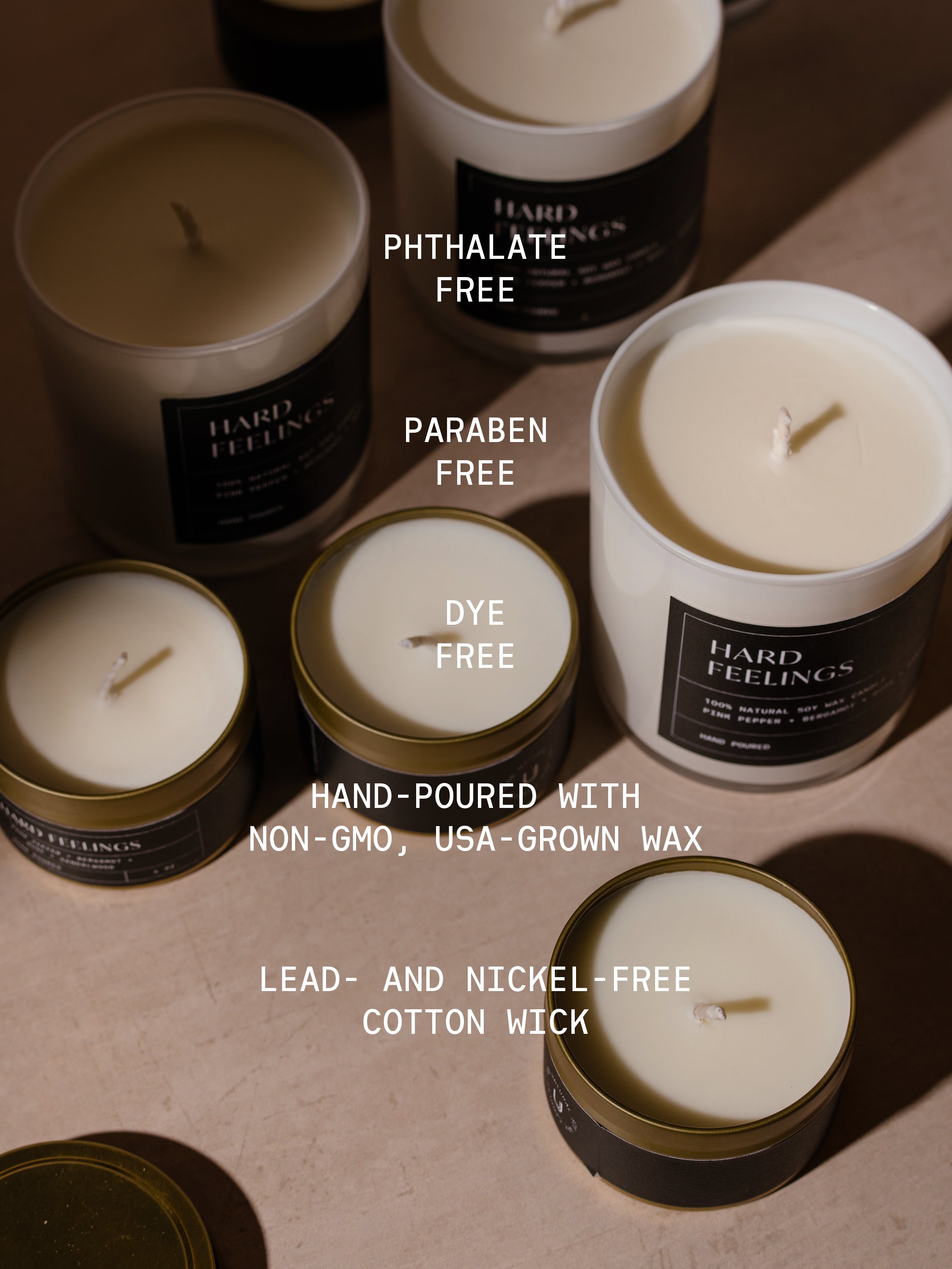 Hard Feelings Soy Wax Candle | Lead + Nickel Free | Uncommon Lifestyle ...