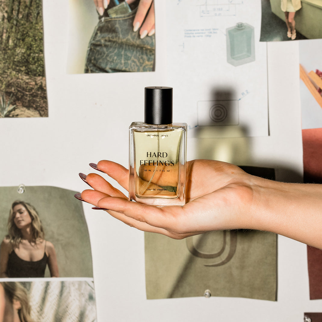 Hard Feelings Eau De Parfum | Woodsy Floral Fragrance | Uncommon James