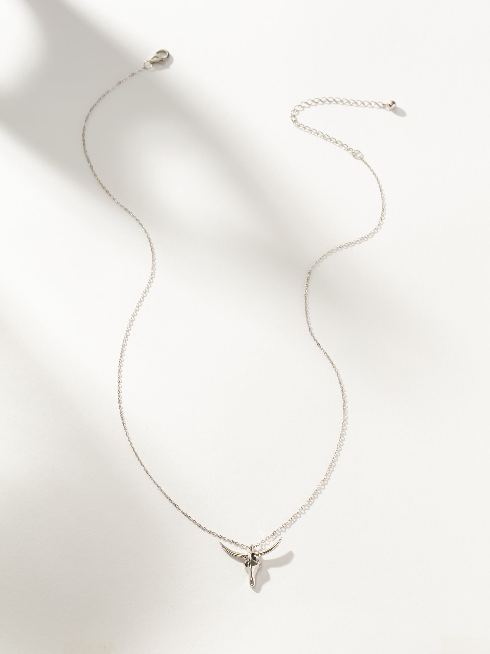 Fighter Longhorn Pendant Necklace in Gold | Uncommon James