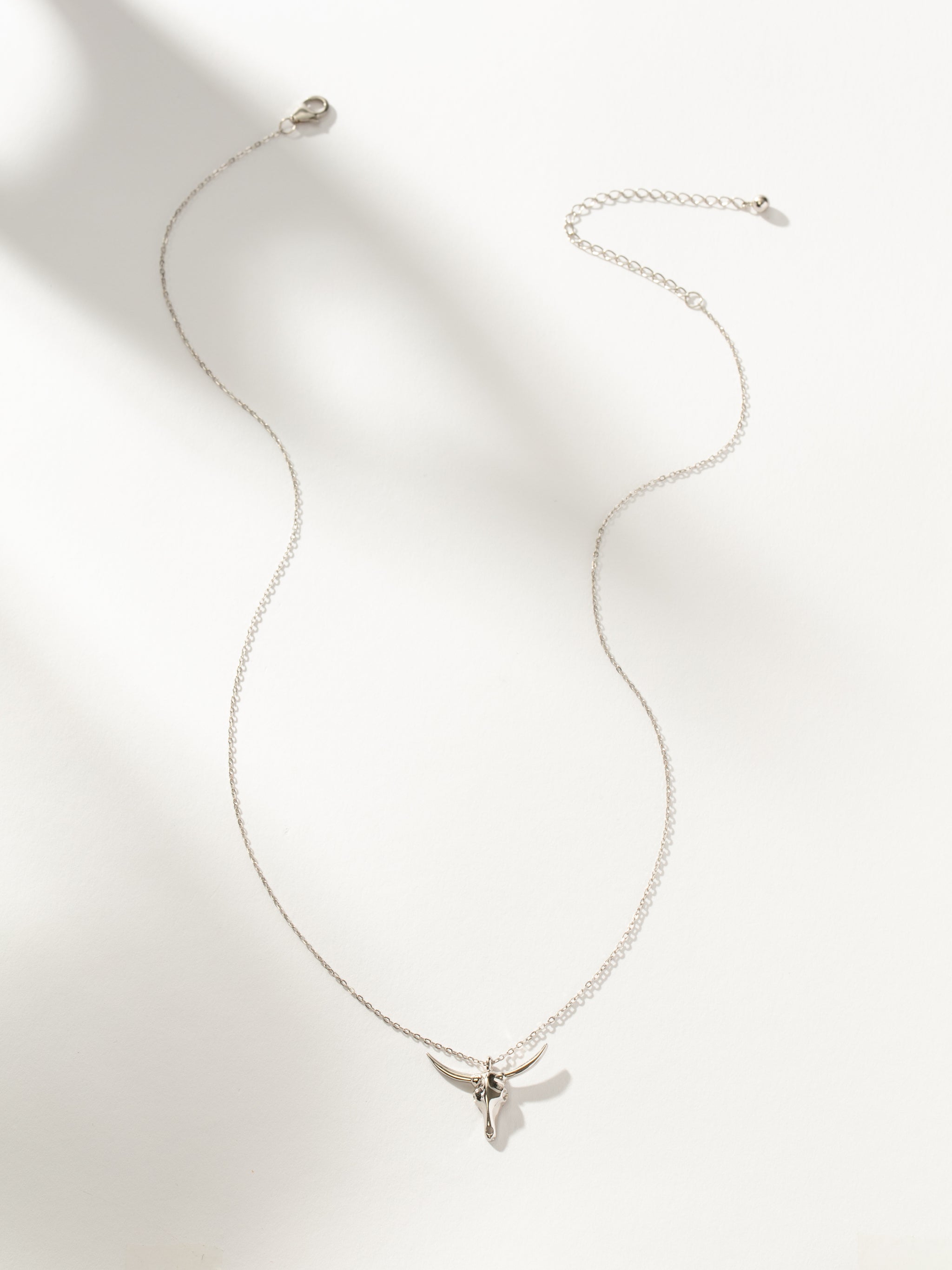 Fighter Longhorn Pendant Necklace in Gold | Uncommon James