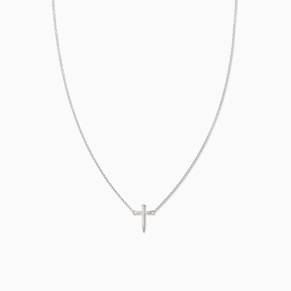 Simple Cross Chain Pendant Necklace in Gold | Uncommon James