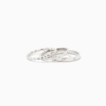 Triad Everyday Ring Set of Three in Gold | Uncommon James