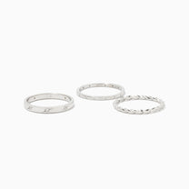 Triad Everyday Ring Set of Three in Gold | Uncommon James