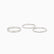 Triad Everyday Ring Set of Three in Gold | Uncommon James