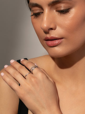 Triad Everyday Ring Set of Three in Gold | Uncommon James