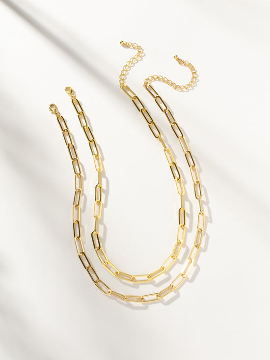 Linked Up Paperclip Chain Necklace in Gold | Uncommon James