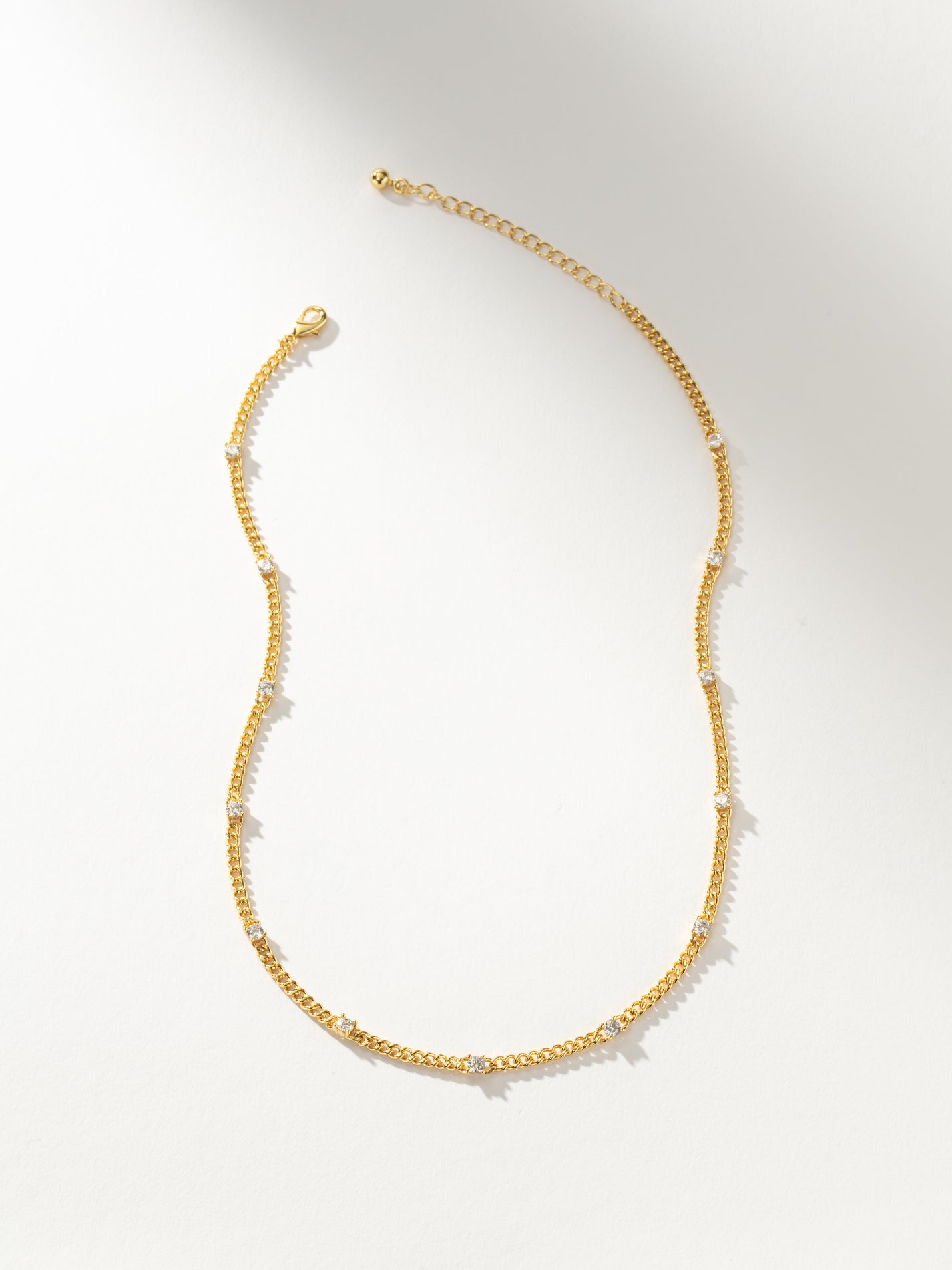 Pattern Gem and Chain Necklace in Gold | Uncommon James