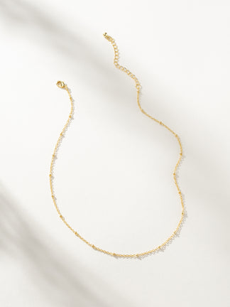 Sweet Dainty Choker Chain Necklace in Gold | Uncommon James