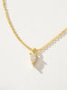 Crown Gem Pendant and Dainty Chain Necklace in Gold | Uncommon James