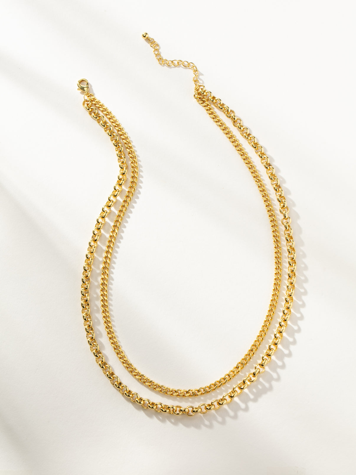Double Up Chain Necklace in Gold | Chain Jewelry | Uncommon James