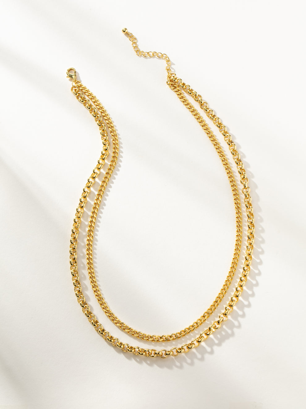 Double Up Chain Necklace in Gold | Chain Jewelry | Uncommon James