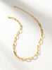 Flashing Lights Chain and Pavé Necklace in Gold | Uncommon James