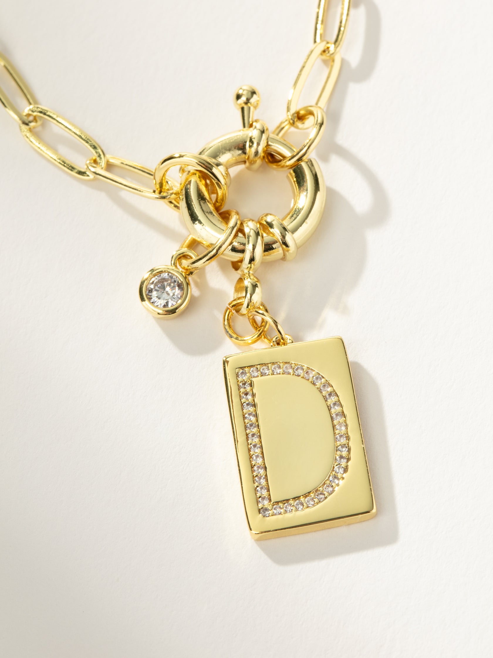 Initial Necklace in Gold |Chain Necklace | Uncommon James