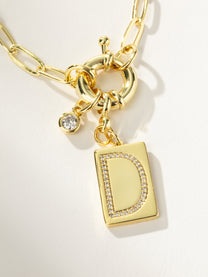 Initial Chain and Pendant Necklace in Gold | Uncommon James
