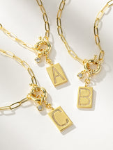 Initial Chain and Pendant Necklace in Gold | Uncommon James