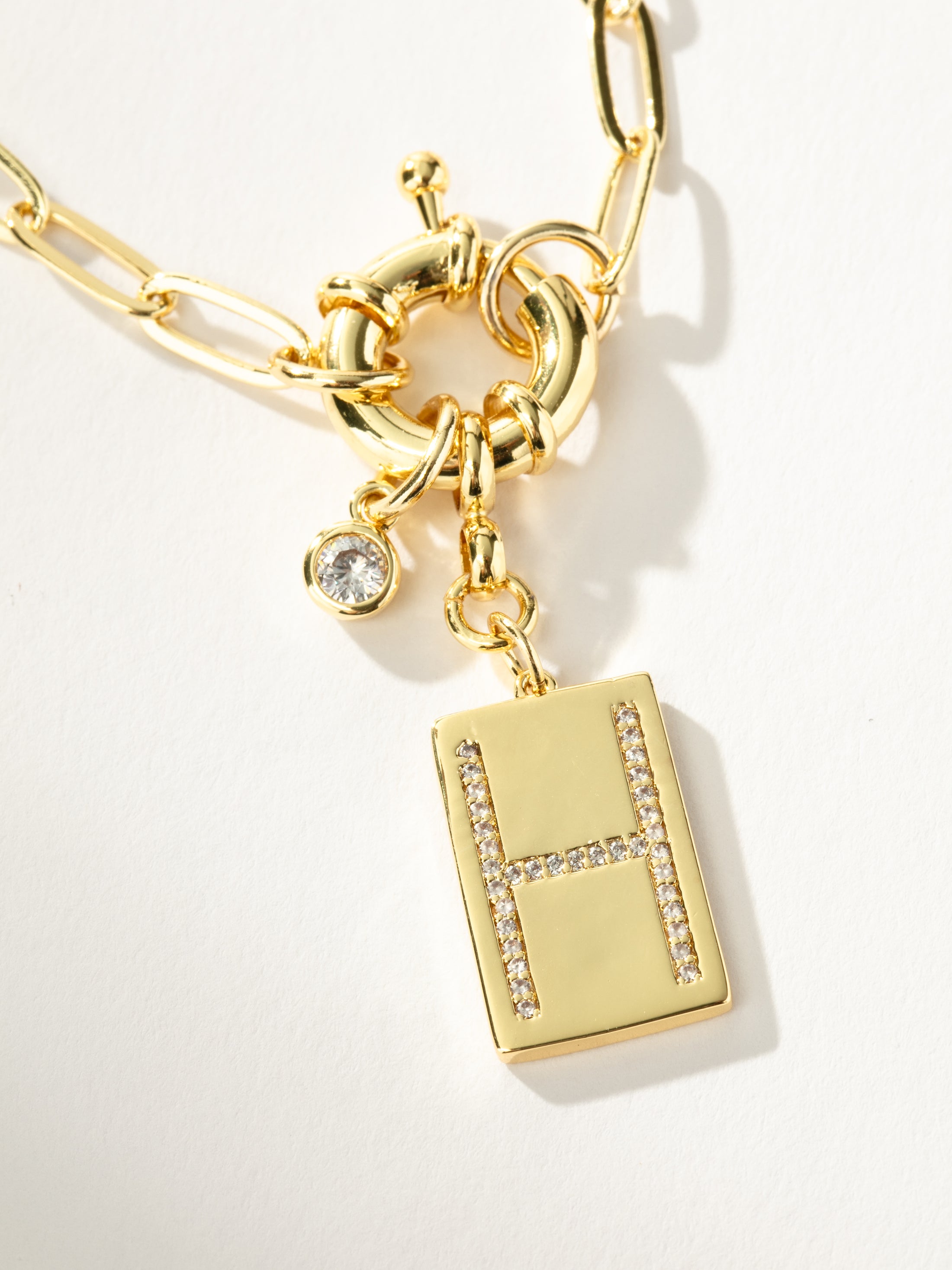 Initial Necklace in Gold |Chain Necklace | Uncommon James