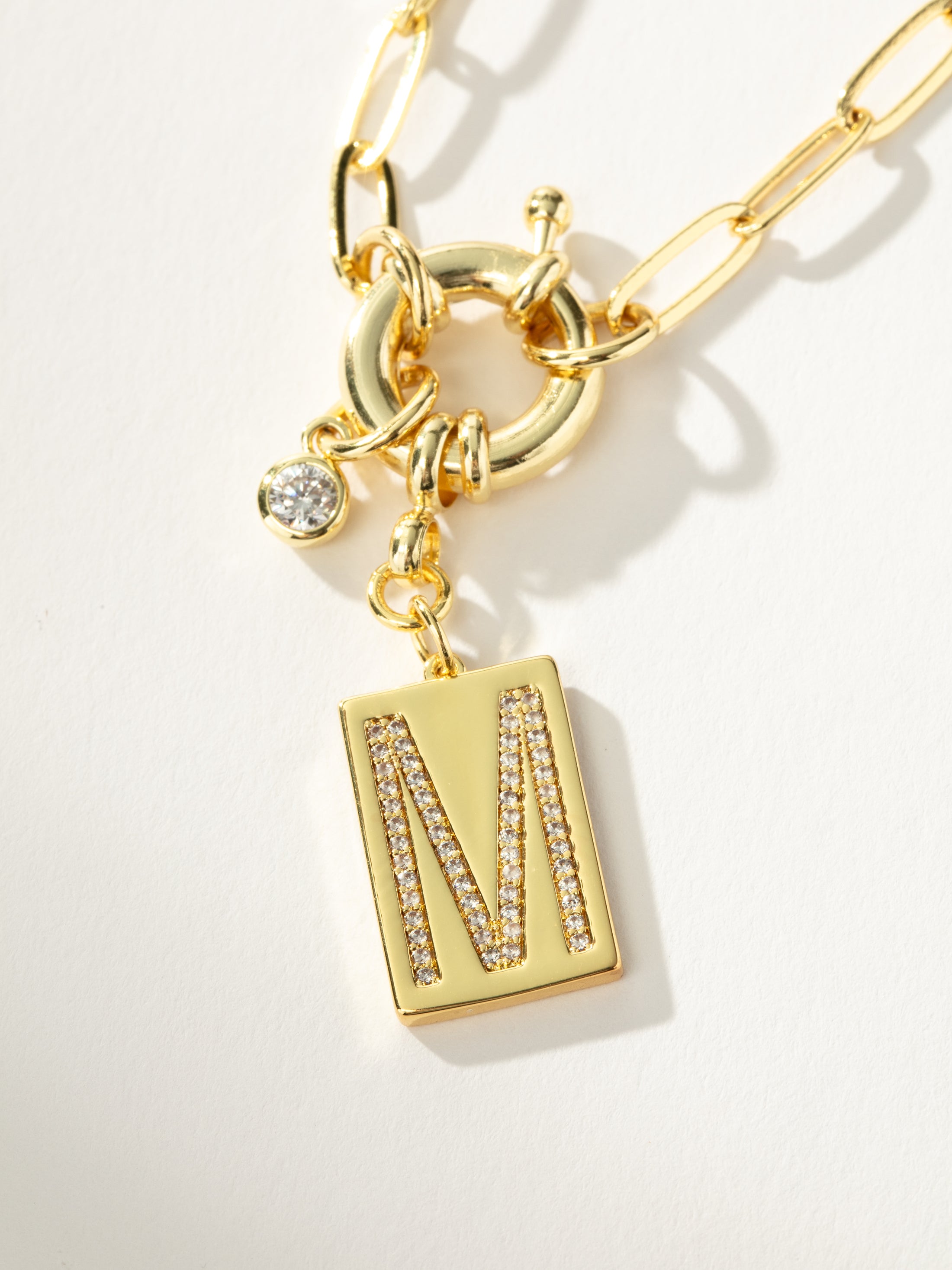 Initial Necklace in Gold |Chain Necklace | Uncommon James