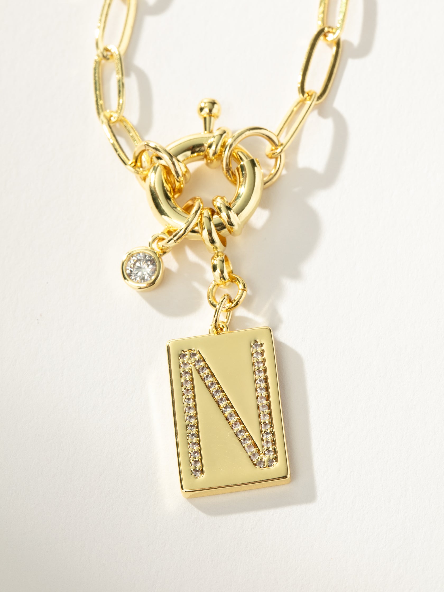 Initial Necklace in Gold |Chain Necklace | Uncommon James