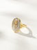 Pearlescent Rose Statement Ring in Gold | Uncommon James