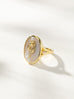 Pearlescent Rose Statement Ring in Gold | Uncommon James