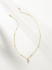 Gold Angel Number Dainty Chain Pendant Key Necklace | Uncommon James
