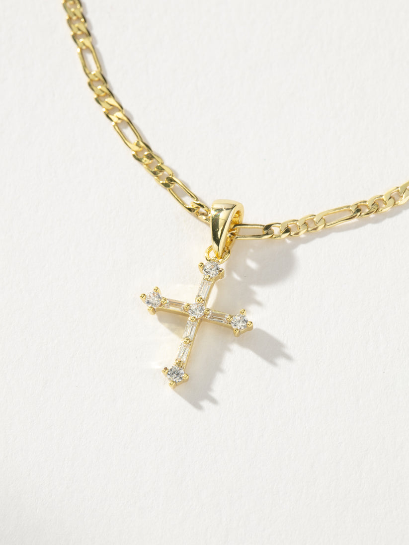 Gold Cross Pendant + Chain Necklace | Cross Jewelry | Uncommon James