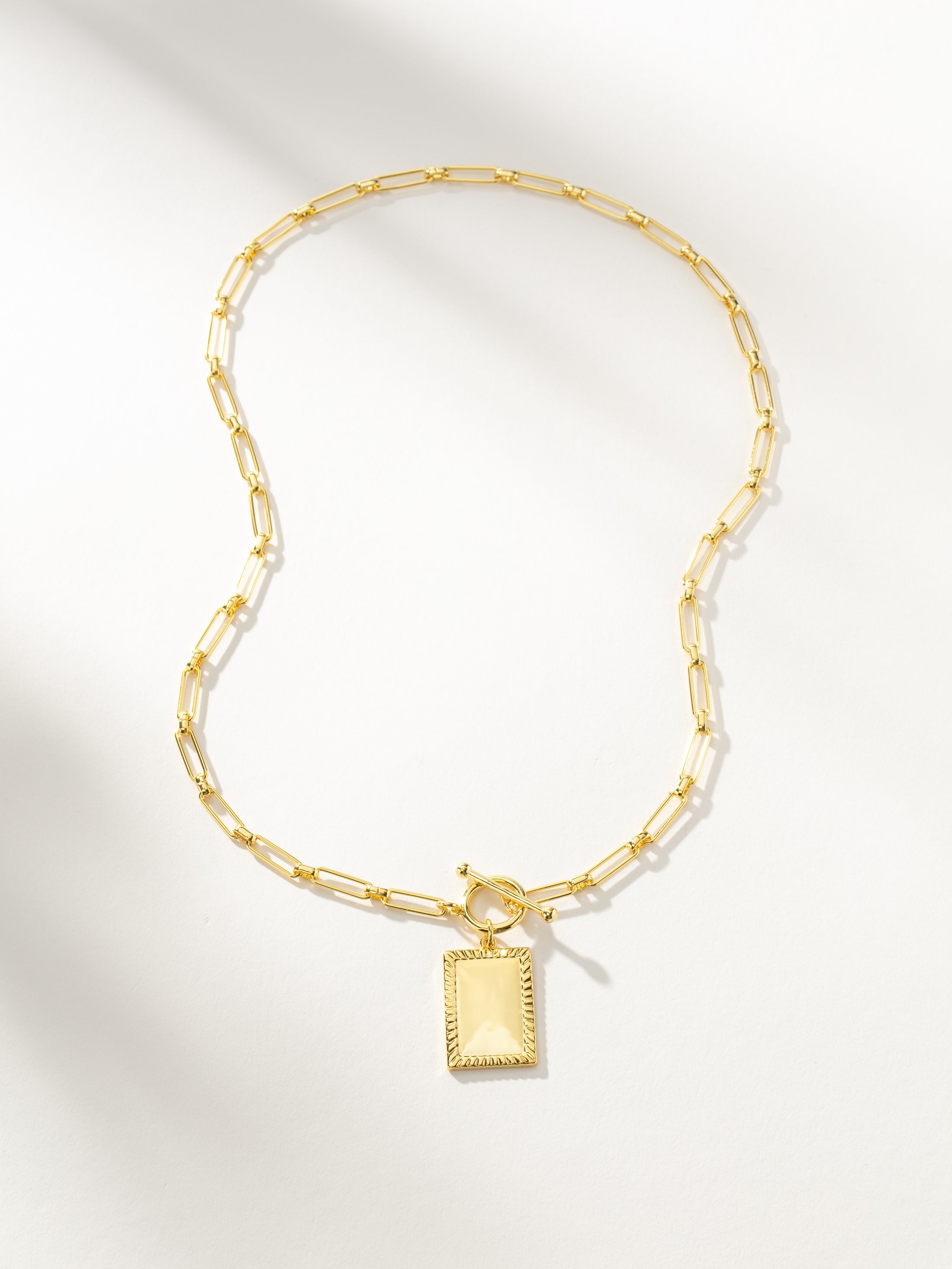 Gold Glorious Pendant Personalized Engravable Necklace | Uncommon James