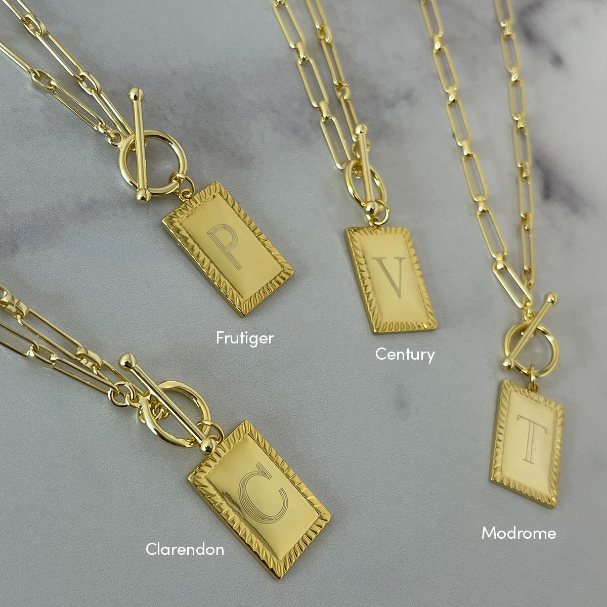 Gold Glorious Pendant Personalized Engravable Necklace | Uncommon James