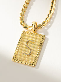 Gold Letter Initial Chain and Pendant Necklace | Uncommon James