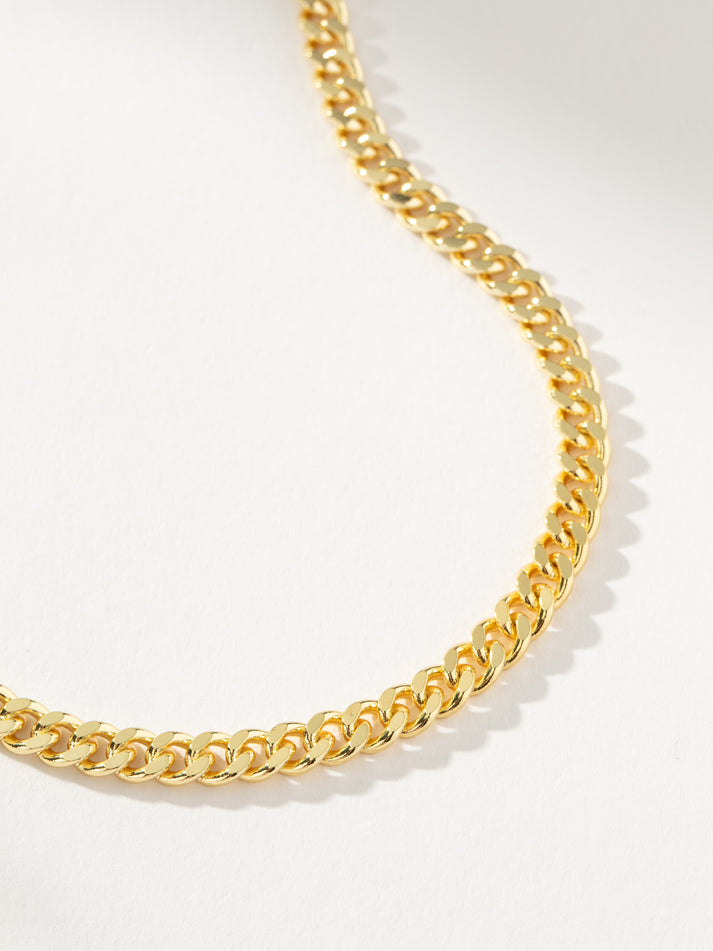 Rebellious Curb Chain Necklace in Gold | Uncommon James