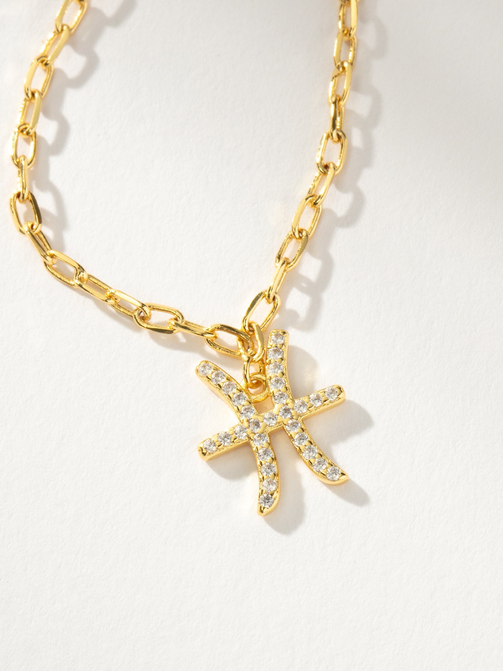 Gold Zodiac Icon Chain and Pendant Necklace | Uncommon James