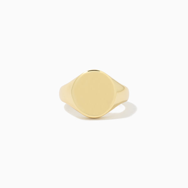 Gold Custom Personalized Engravable Signet Ring | Uncommon James