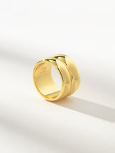 Bold Chunky Stacked Statement Ring in Gold | Uncommon James