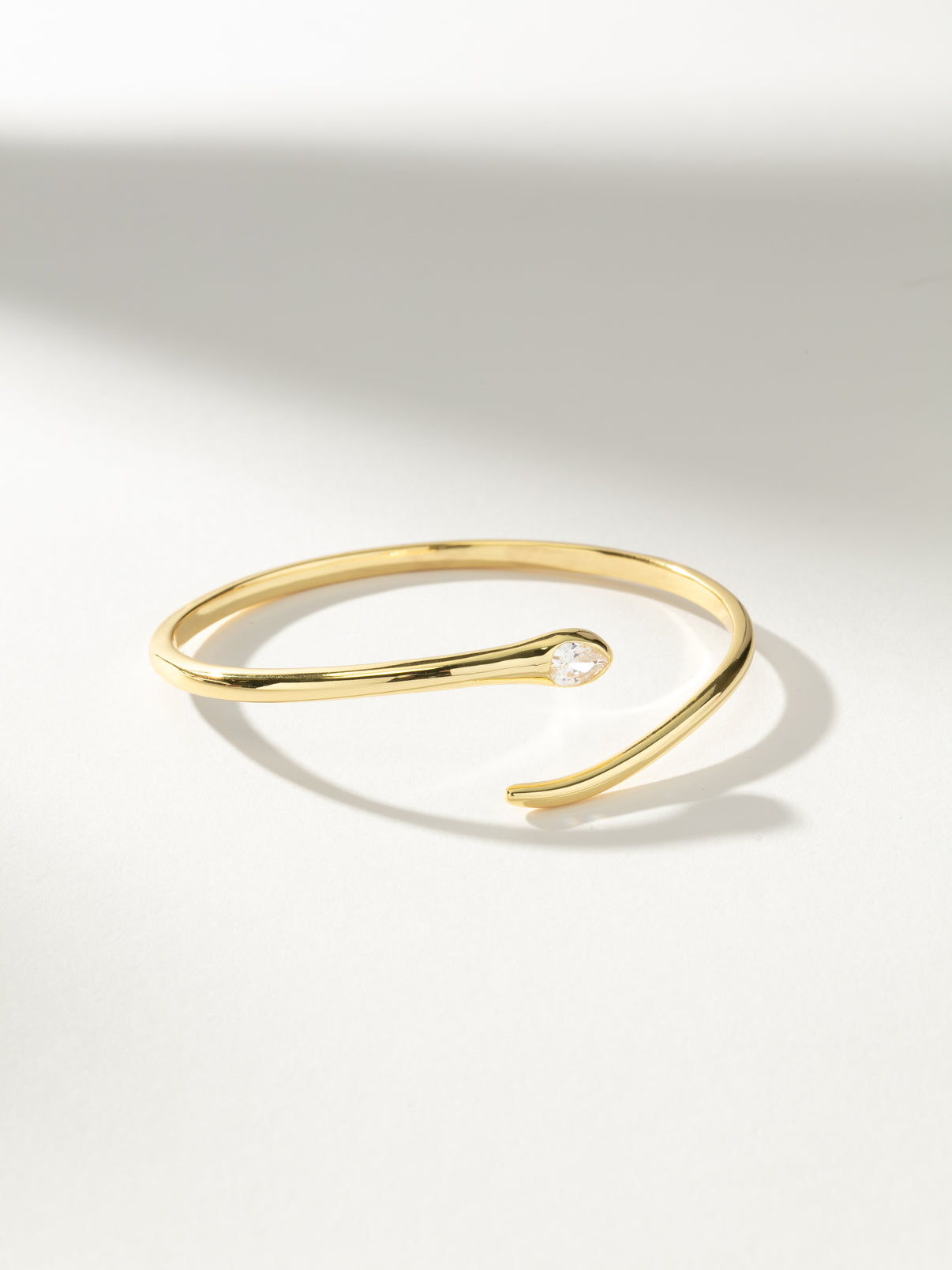 Spiral Snake Bangle Bracelet in Gold | Uncommon James