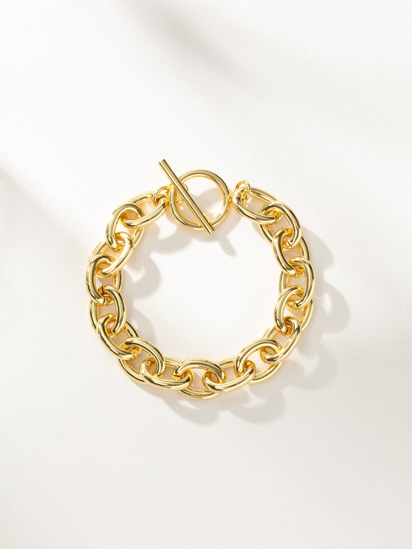 Dramatic Statement Chain Bracelet in Gold | Uncommon James
