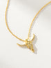 Fighter Longhorn Pendant, Pavé + Chain Necklace 2.0 | Uncommon James