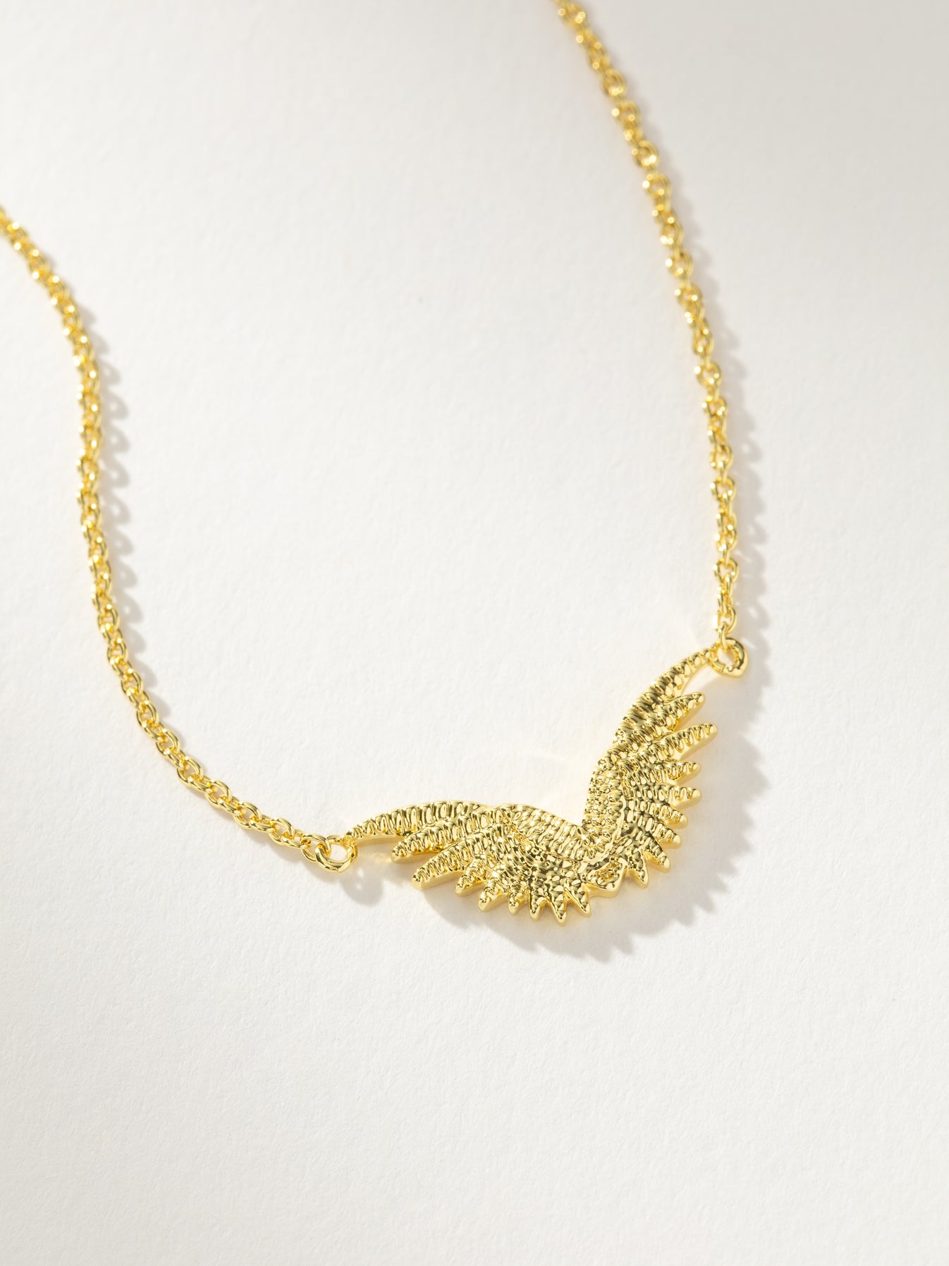 Gold Protection Angel Wings Chain + Pendant Necklace | Uncommon James