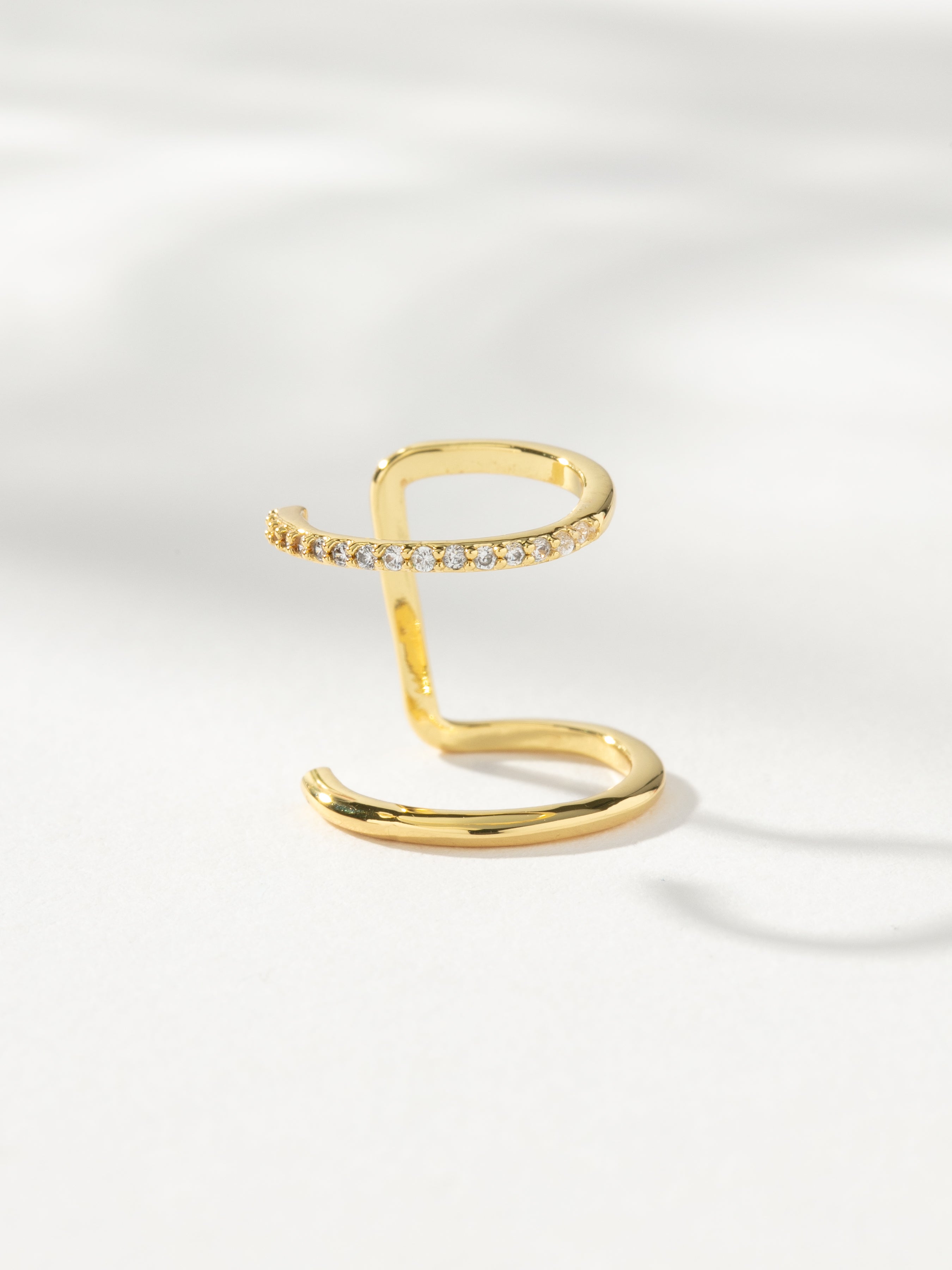 Simple Shine Ear Cuff in Gold | Double Cuff Earrings | Uncommon James