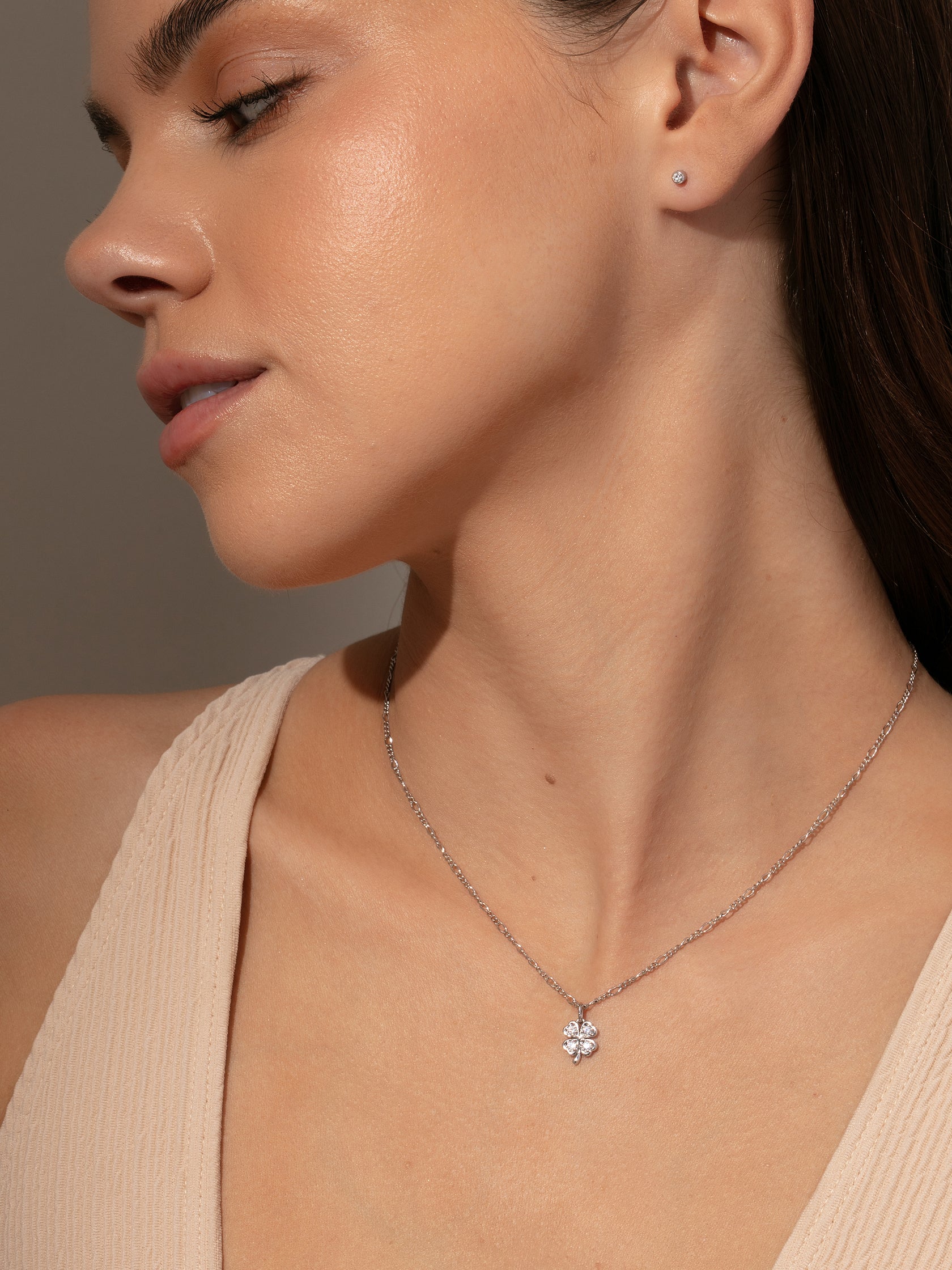 Gold Four Leaf Clover Pendant and Chain Necklace | Uncommon James