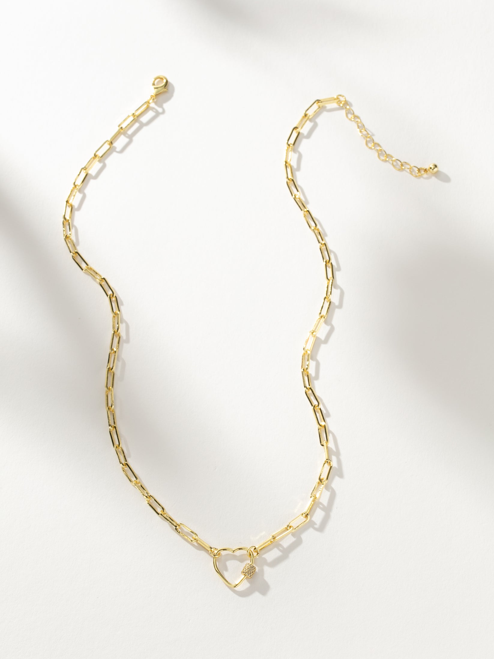 Gold and Silver Locked Heart Necklace | Uncommon James