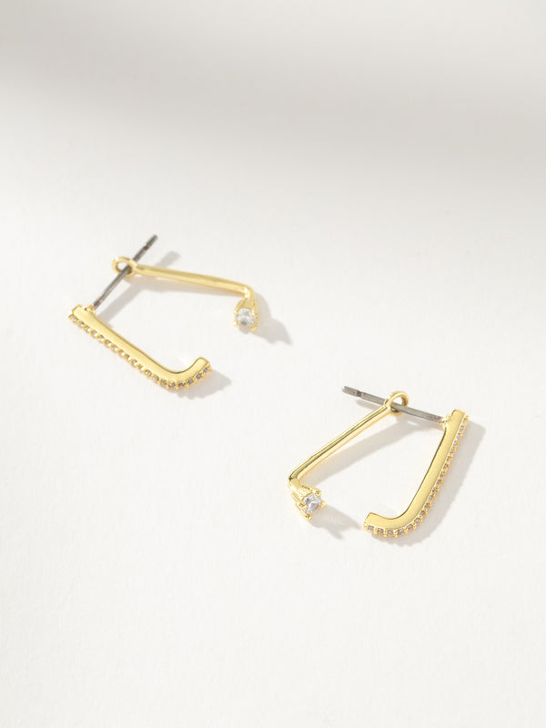 Silver and Gold Eyes on Me Ear Jacket Earrings | Uncommon James