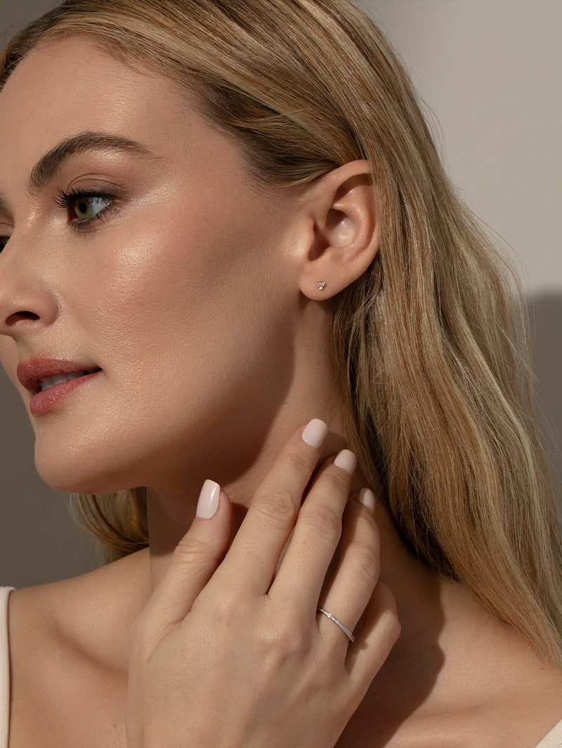 Superstar Pavé Ring in Gold + Silver | Stacking Ring | Uncommon James