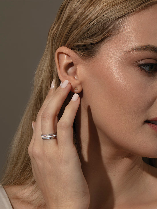 Gold + White Hot Forever Ring Stack Set of 3 | Uncommon James