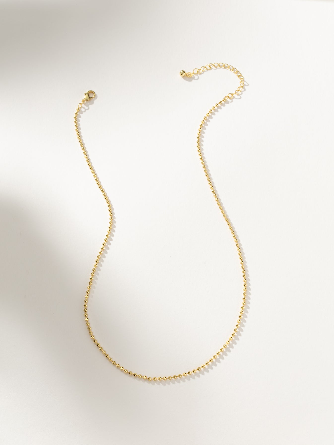 Simple Ball Chain Necklace in Gold and Silver | Uncommon James