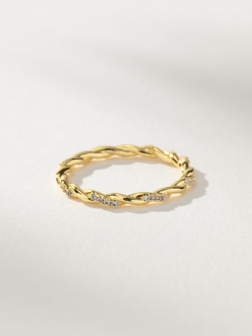 Dainty Twist Ring in Gold and Silver | Dainty Ring | Uncommon James