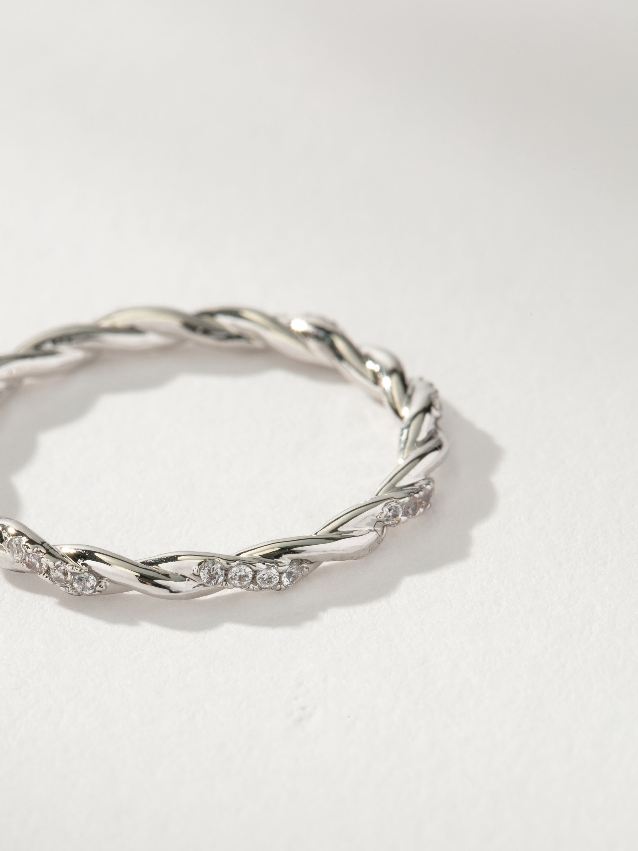 Dainty Twist Ring in Gold and Silver | Dainty Ring | Uncommon James
