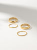 Total Package Ring Stack | Gold Ring Set of 4 | Uncommon James