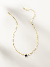 Navy Star Pendant Necklace in Gold | Star Necklace | Uncommon James