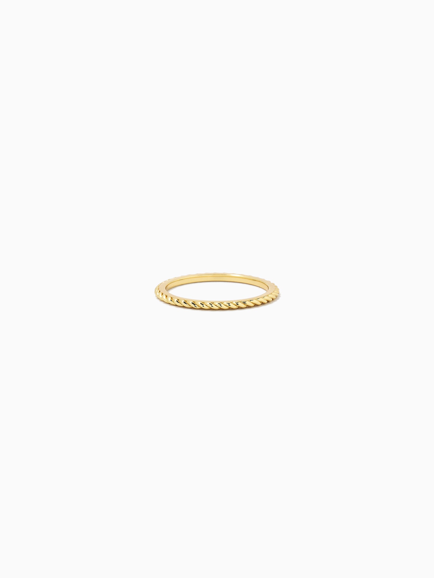 18k Gold Vermeil Simple Rope Ring | Uncommon James
